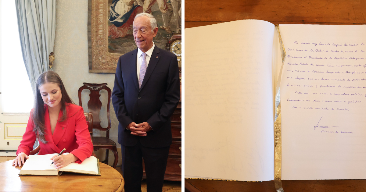 El detalle de la letra de la princesa Leonor que está dando mucho que ...