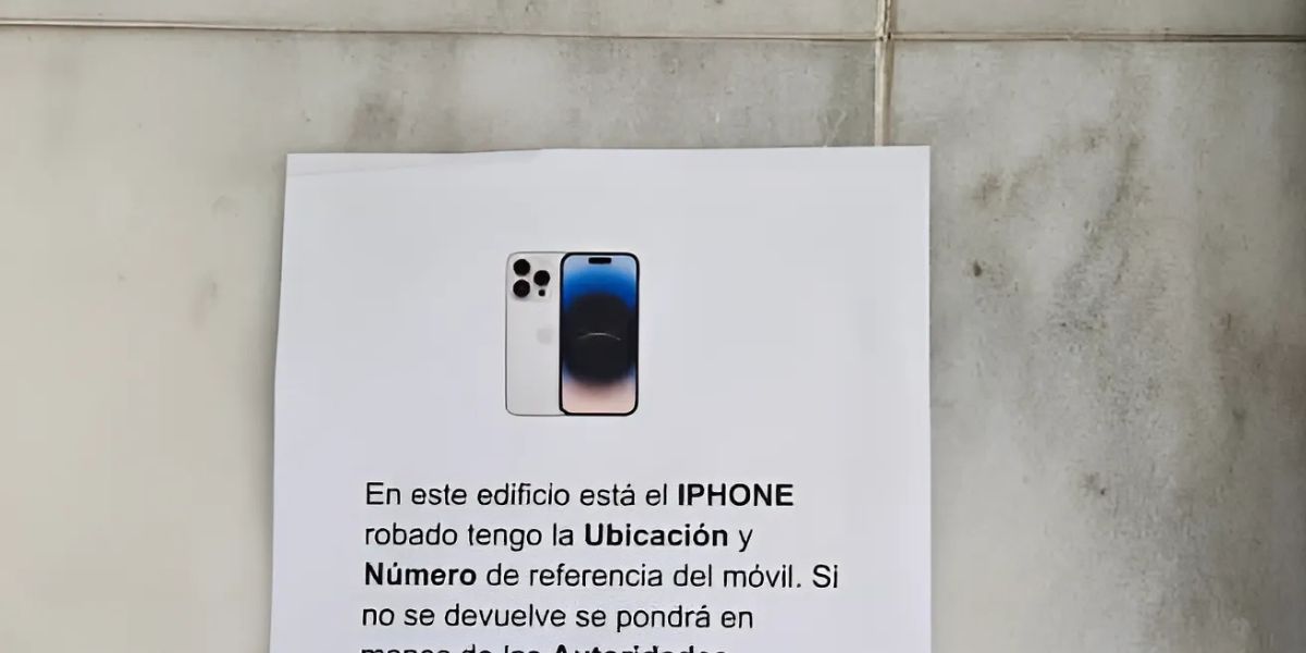 Localiza su iPhone robado en un edificio y la nota que deja en el ...